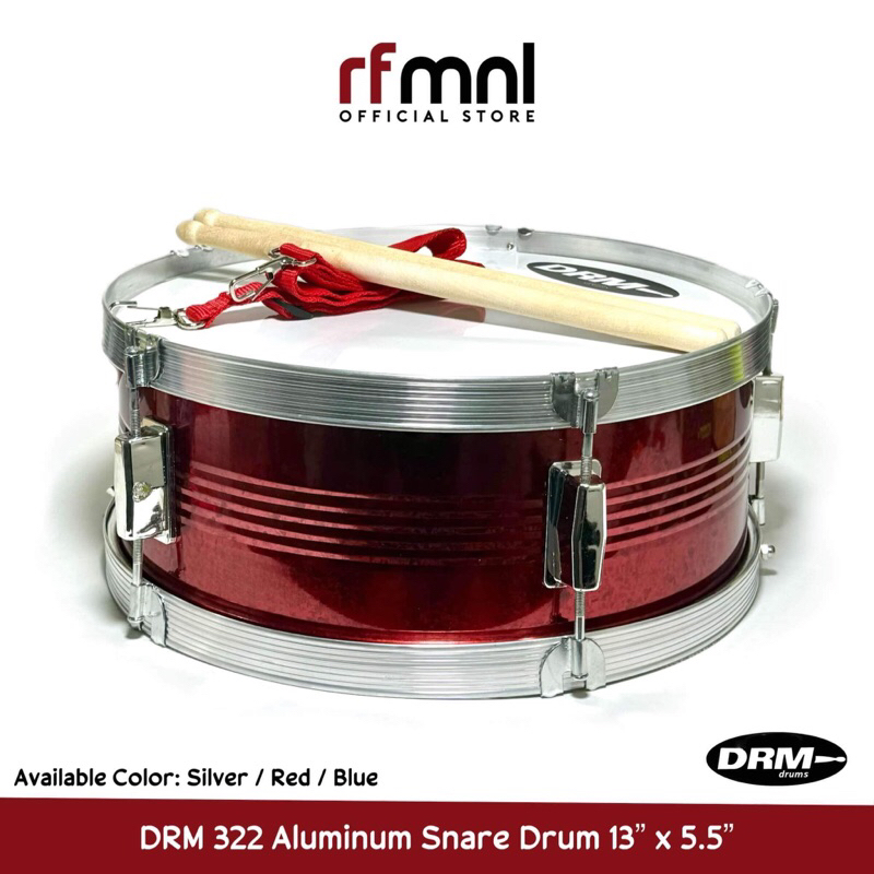 DRM 322 Aluminum Snare Drum 13”x5.5” | Shopee Philippines