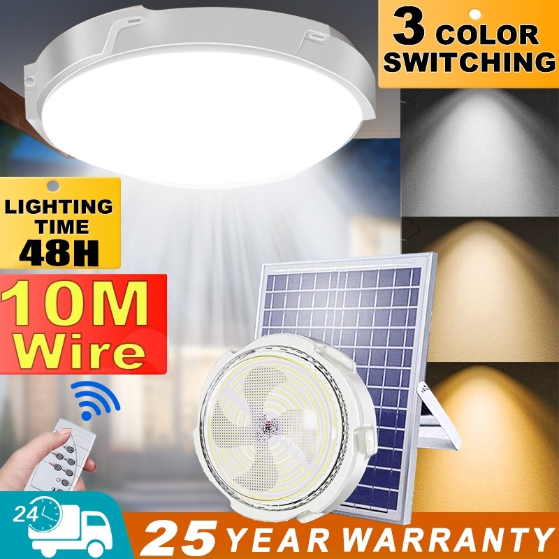 Solar ceiling light Home Indoor solar light modern design led automatic ...