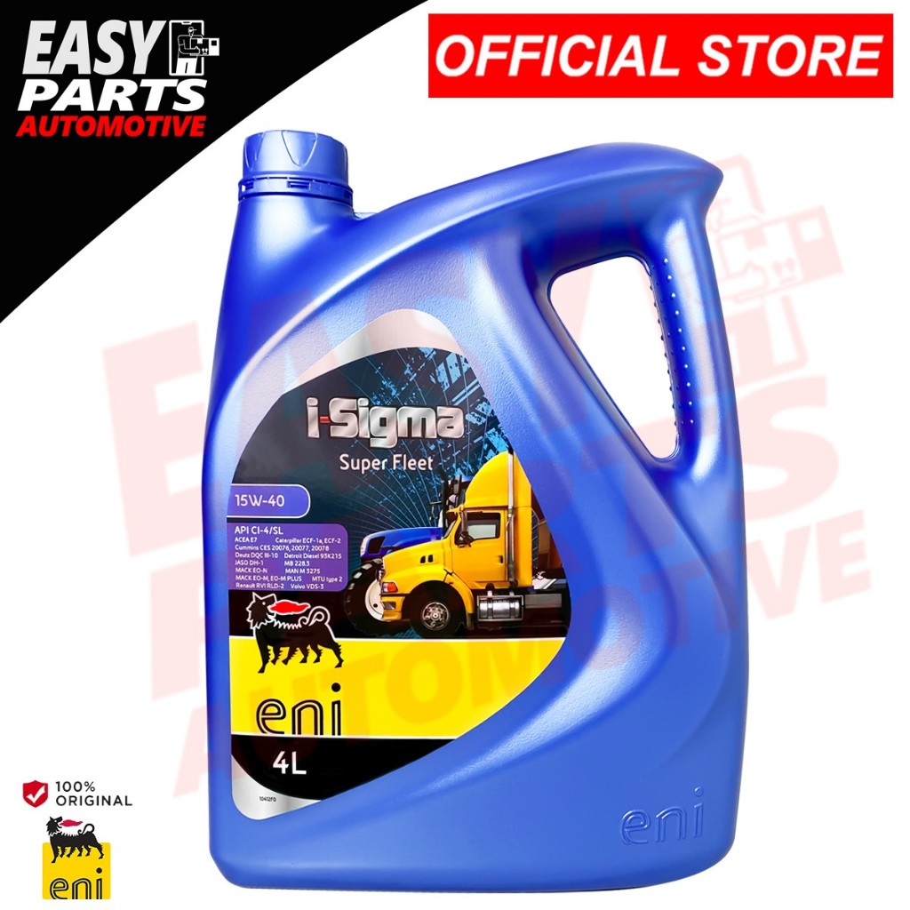 Eni Engine Oil i-Sigma Super Fleet 15W-40 4L | Shopee Philippines