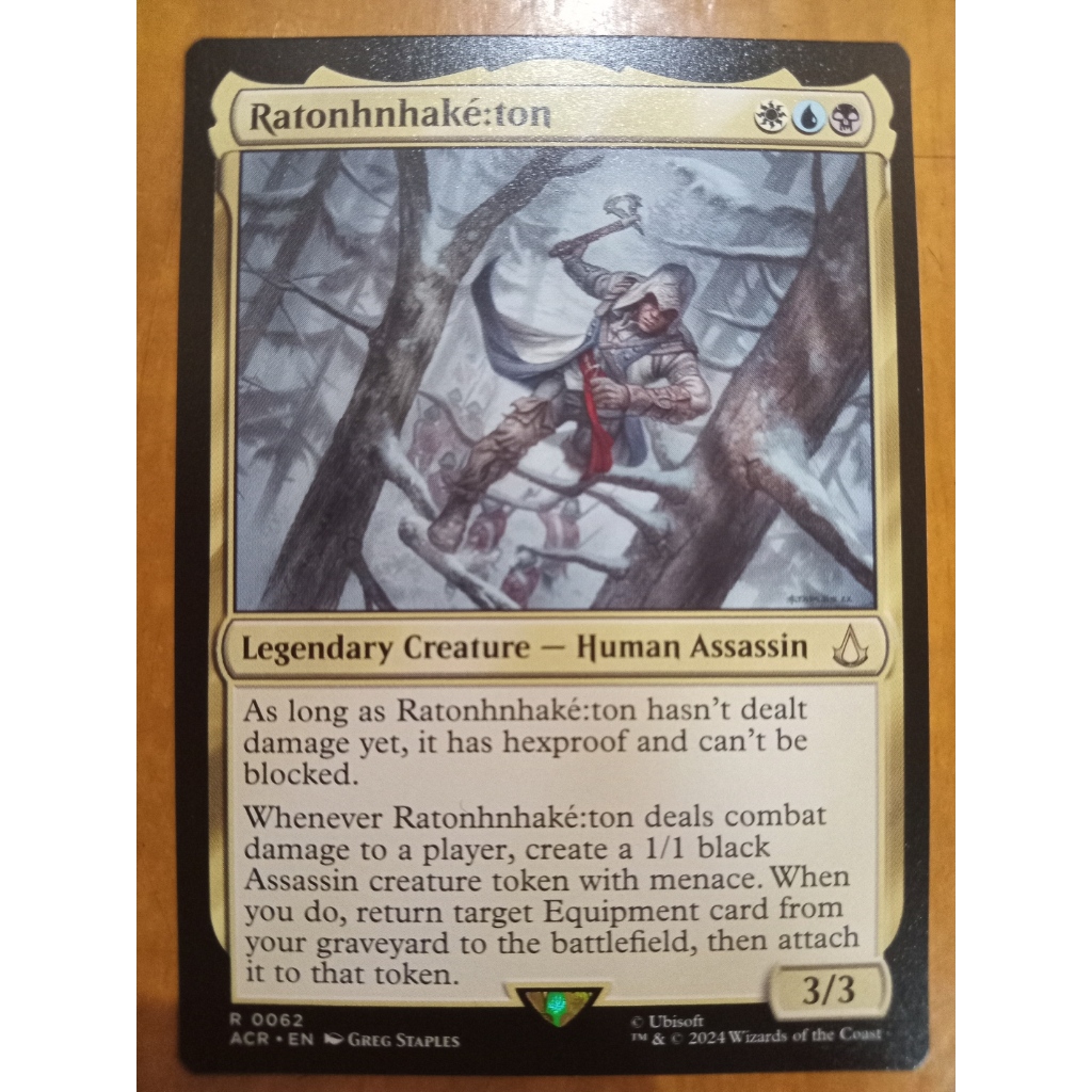 MTG Ratonhnhake:ton Rare ACR Universes Beyond: Assassin's Creed Magic ...