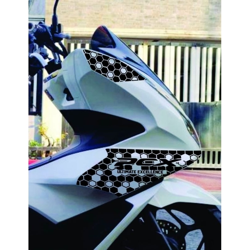 PCX 160 PRONT SIDE HONEY COMB DECALS | Shopee Philippines