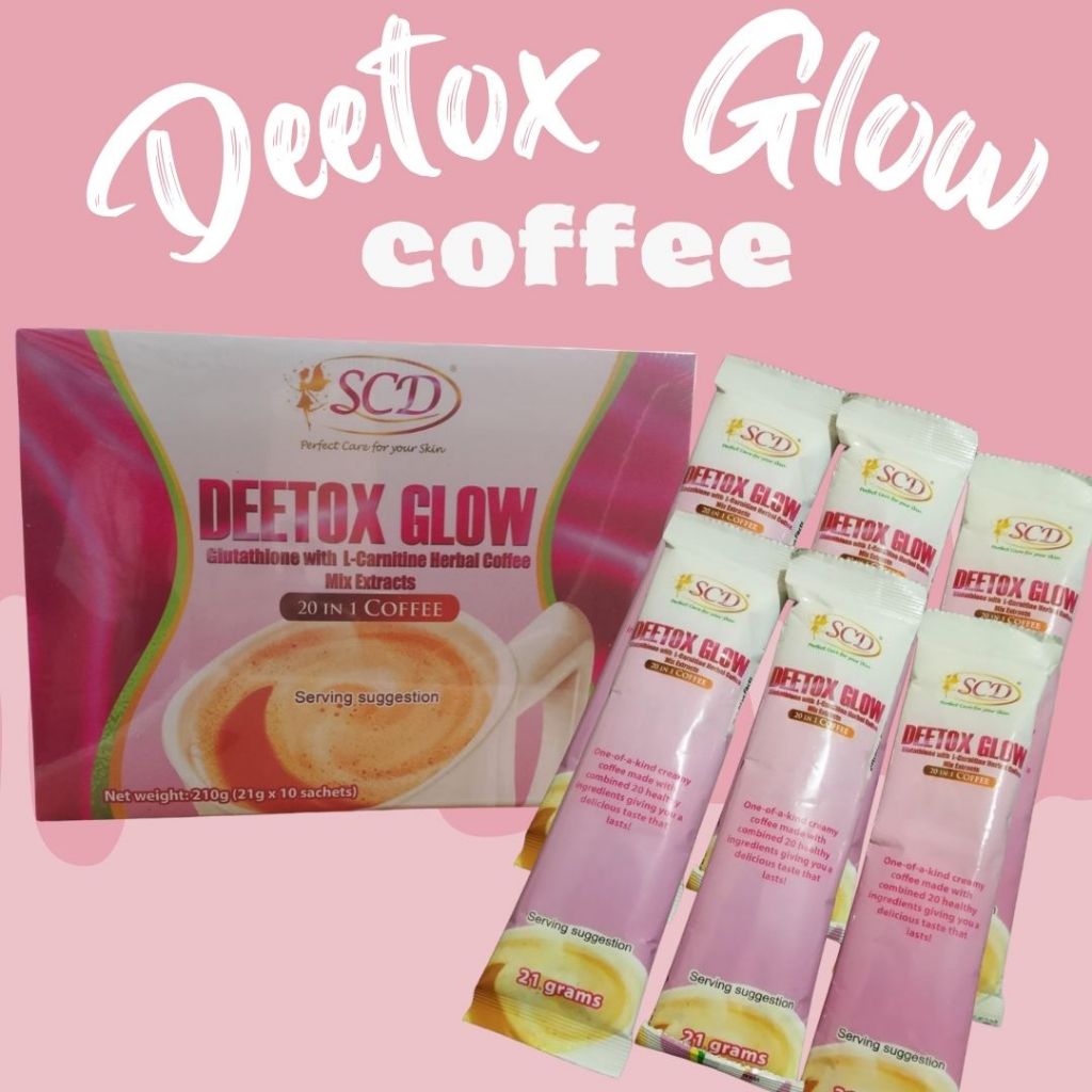 SCD Deetox Glow 20 In 1 Coffee with Stevia Leaves, Ginseng, Goji ...