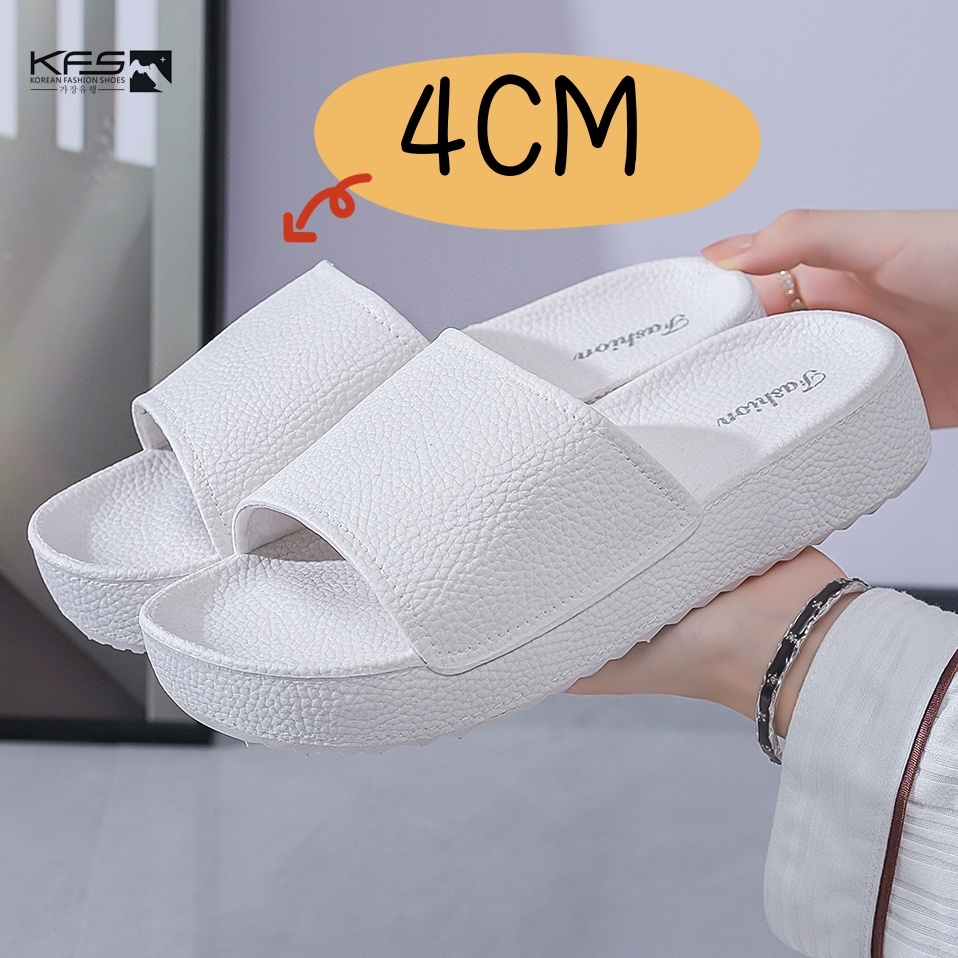 Korean Slippers For Women Trendy Two Strap EVA Unisex Slippers【add 1 ...