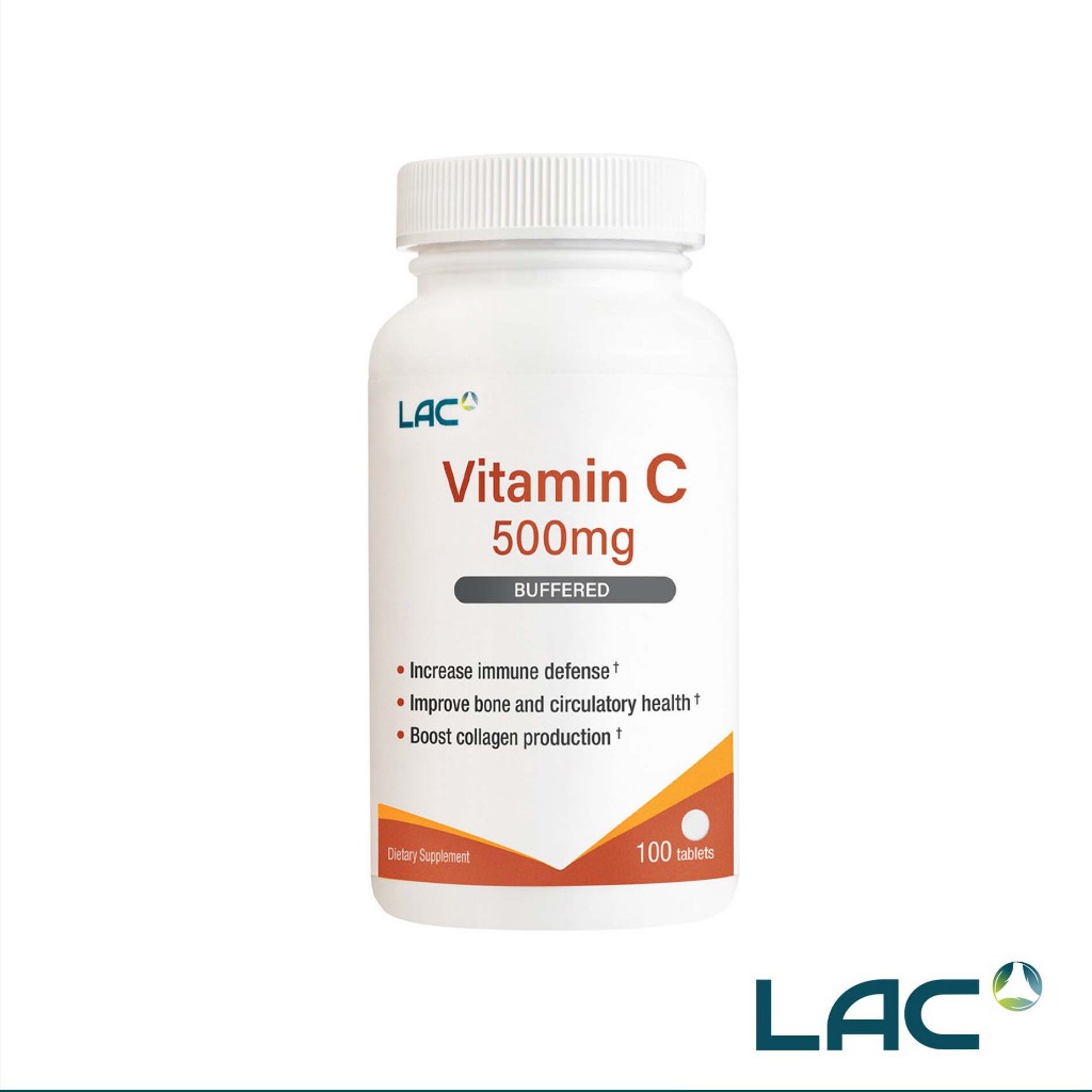 LAC Vitamin C 500mg Buffered 100TB (Consume within March 2028) | Shopee ...