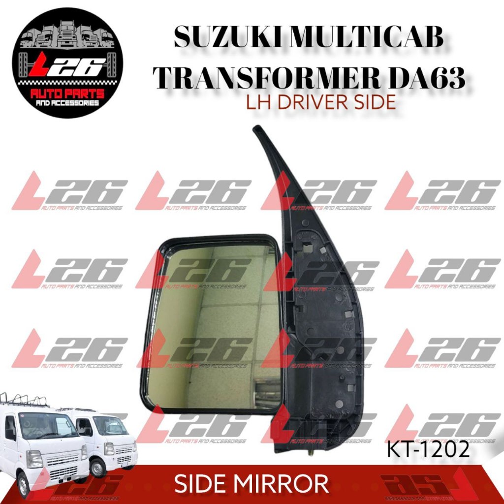 KT-1202 SUZUKI TRANSFORMER K6A DA63T DA63 MULTICAB PICK UP SIDE MIRROR ...