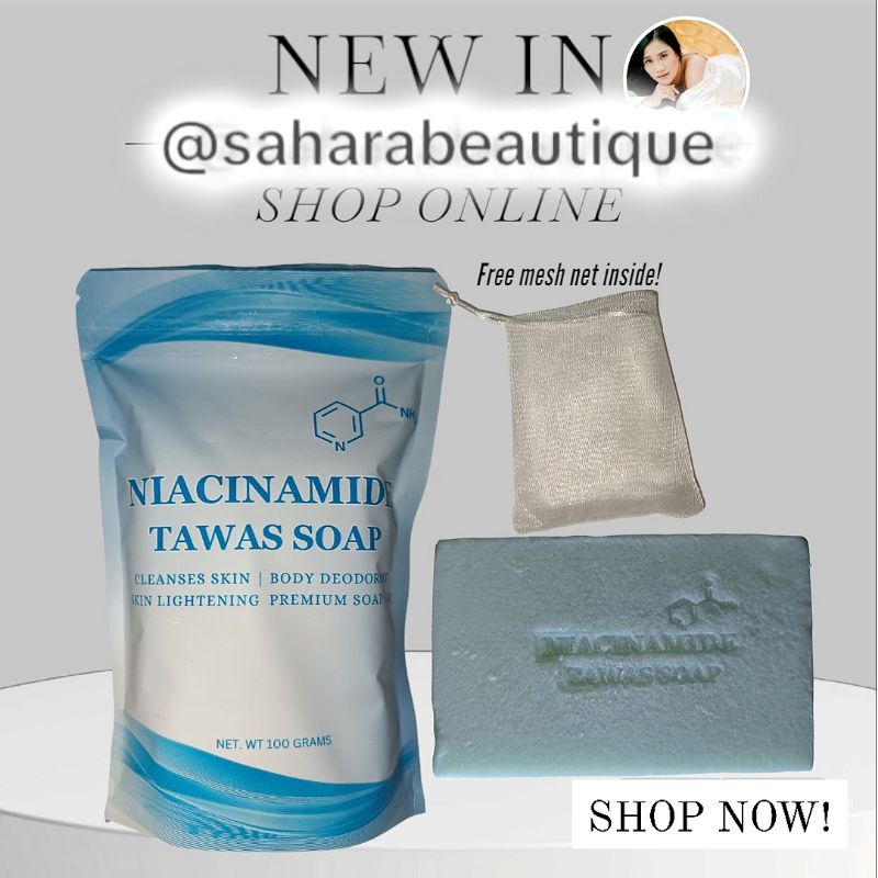 Niacinamide Tawas Soap Cleanses Skin Body Deodorant Skin Lightening ...