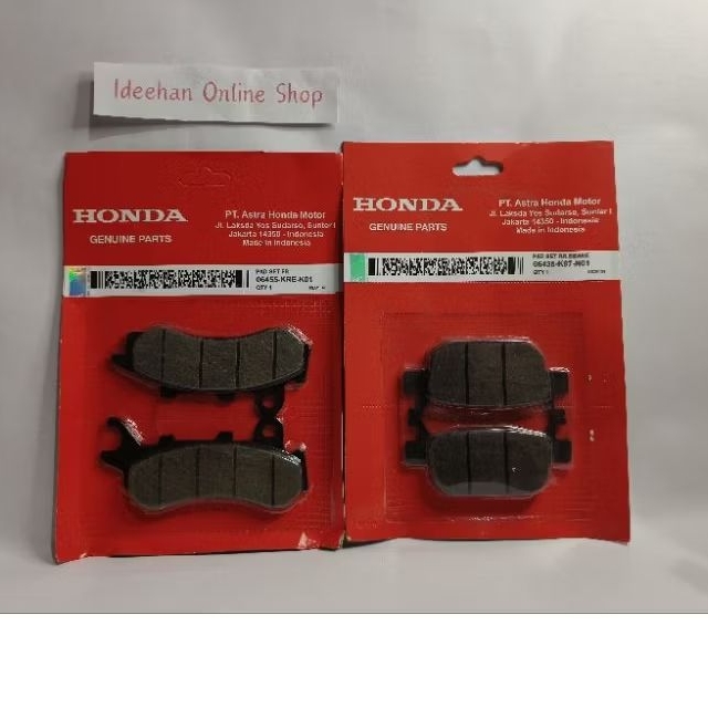 Honda PCX 160 Brake Pad Set Front Rear Genuine Parts CBS | Shopee ...