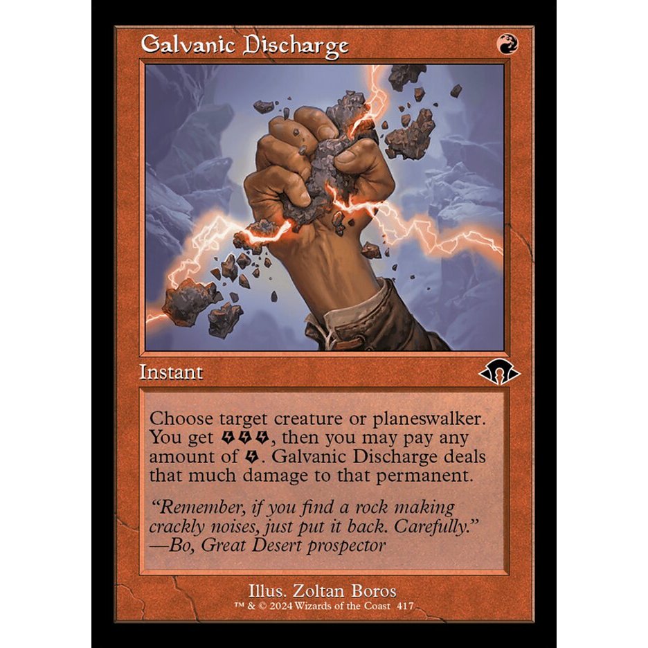 MTG Singles: Galvanic Discharge Retro NM Red MH3 Modern Horizons 3 ...