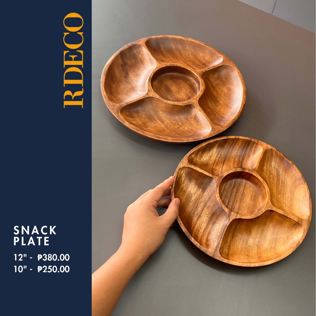 SNACK PLATE - ACACIA Wood | Shopee Philippines