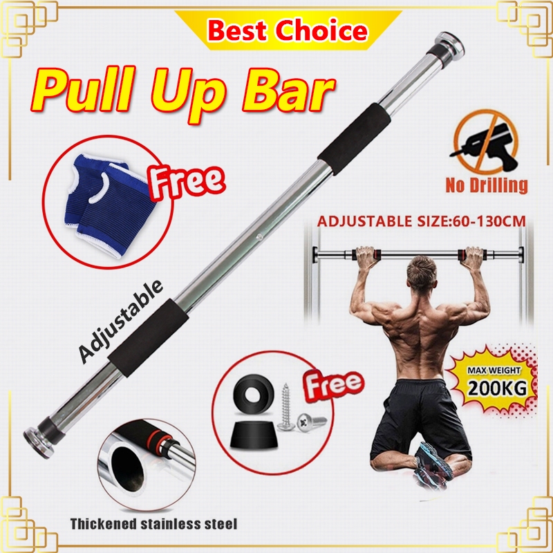 DoorWay Pull Up Bar MAX130cm Pull Ups Bar Adjustable Gym Bar Wall ...