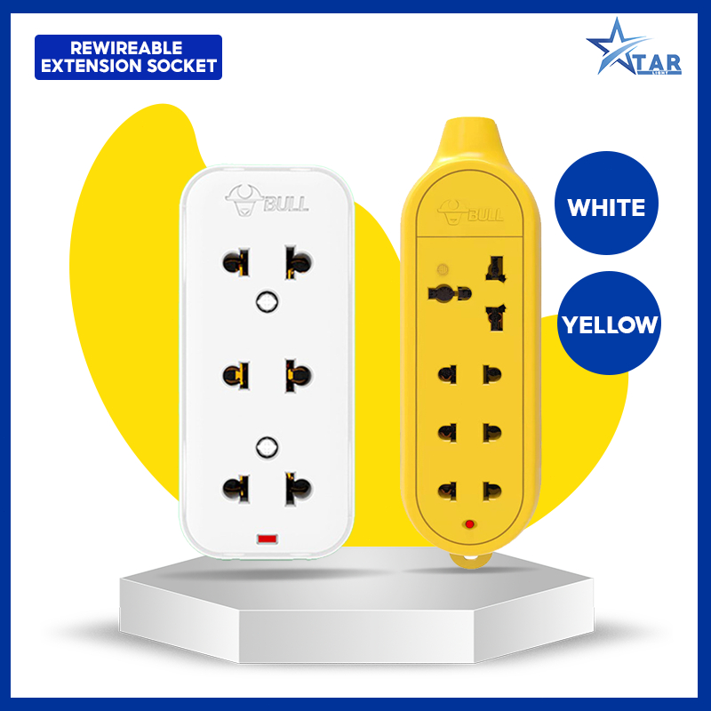 Bull Unbreakable Series Rewireable Extension Socket | No wire included ...