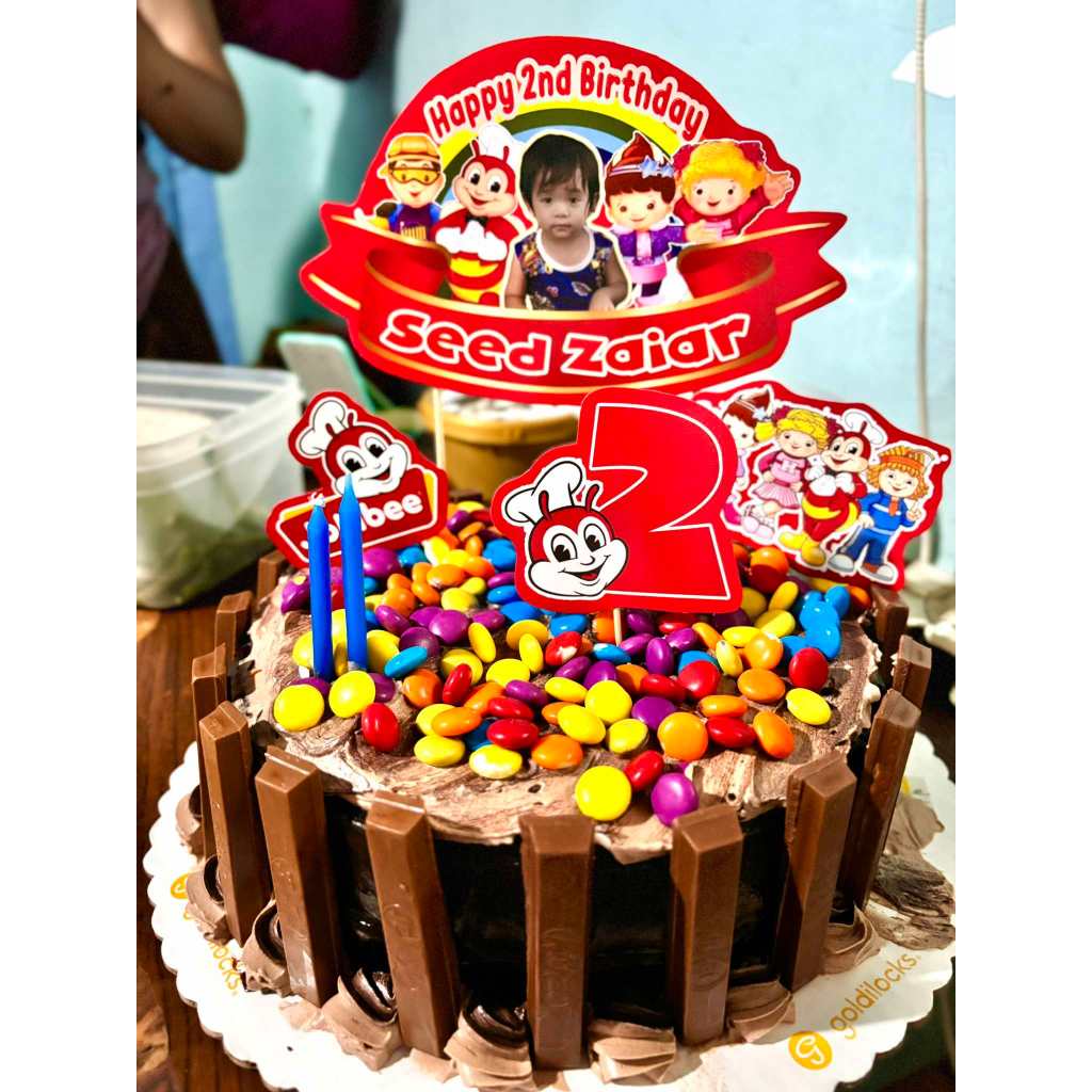Customized JOLLIBEE Cake topper 2 | Shopee Philippines