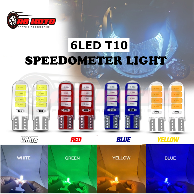 Motorcycle 2PCS 6 LED T10 Peanut Park Light for Signal Light ...