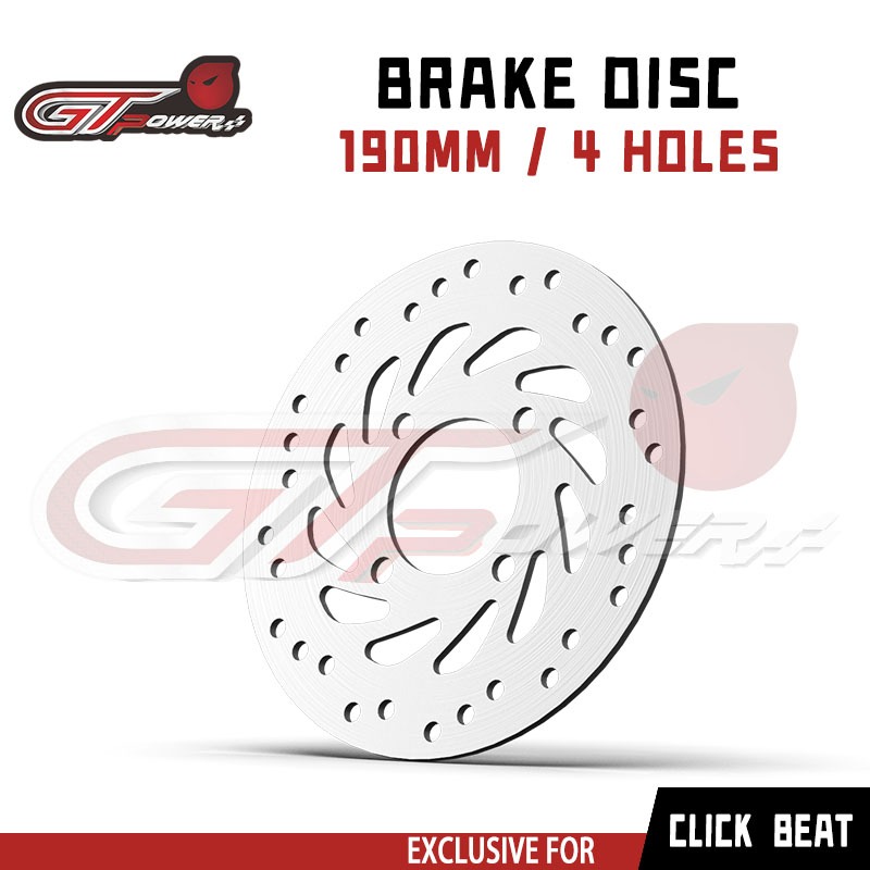 BRAKE DISC CLICK / BEAT FRONT 190MM 4 HOLES CLICK 125i / BEAT / BEAT FI ...