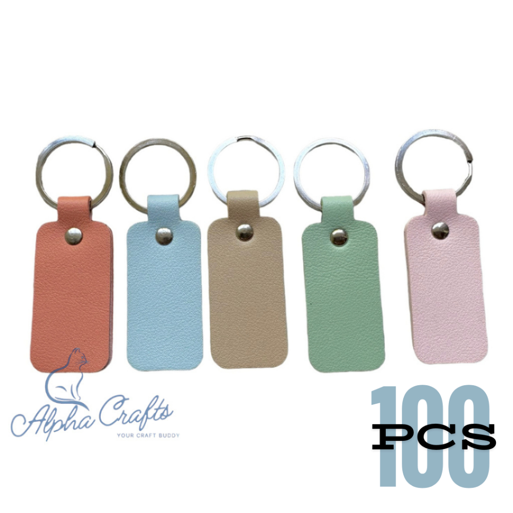 A.crafts Keychain 6 | Leather Keychain | Plain Keychain | Keyring ...