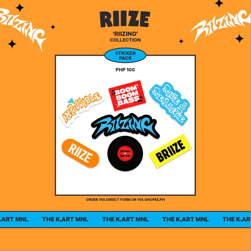 RIIZE 'RIIZING' Ver. - STICKER PACK | Shopee Philippines