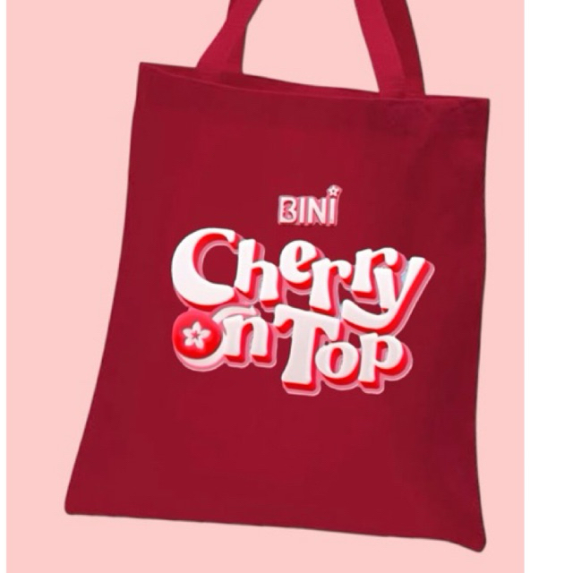 Cherry on top tote bag bini fanmade only | Shopee Philippines