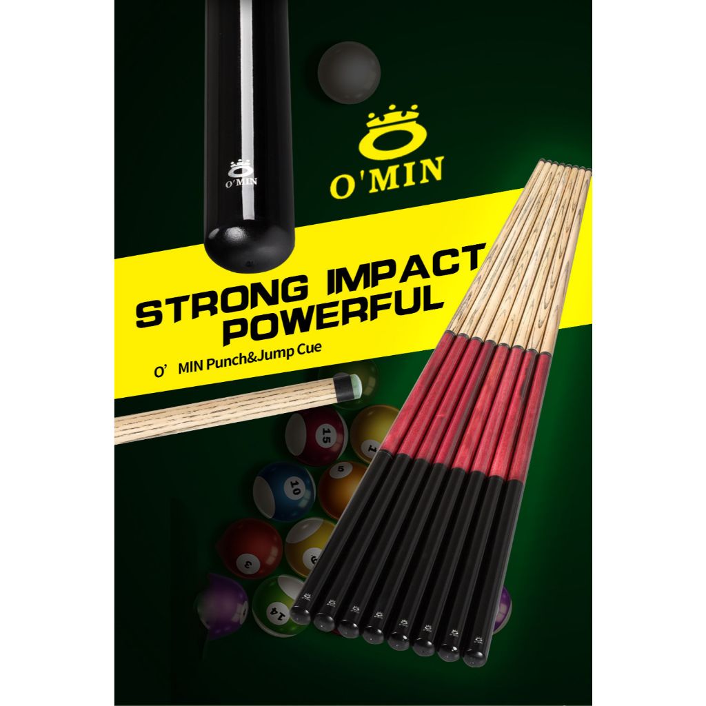 Imported OMIN Jump Break Kick-off Punch Black Carbon Coated Billiard ...