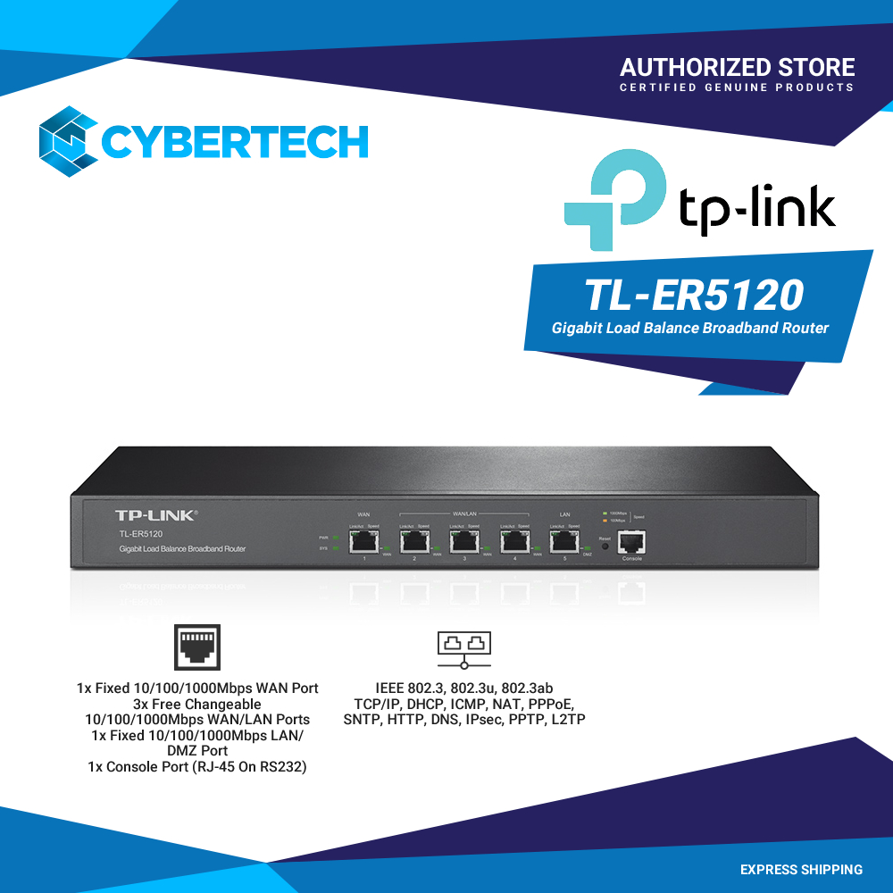 TP-Link TL-ER5120 Gigabit Load Balance Broadband Router | Shopee ...