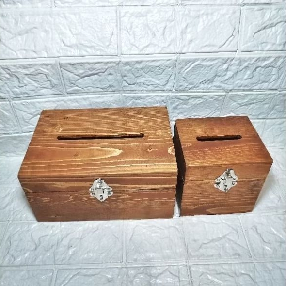 Wooden tip box made of pinewood | Shopee Philippines