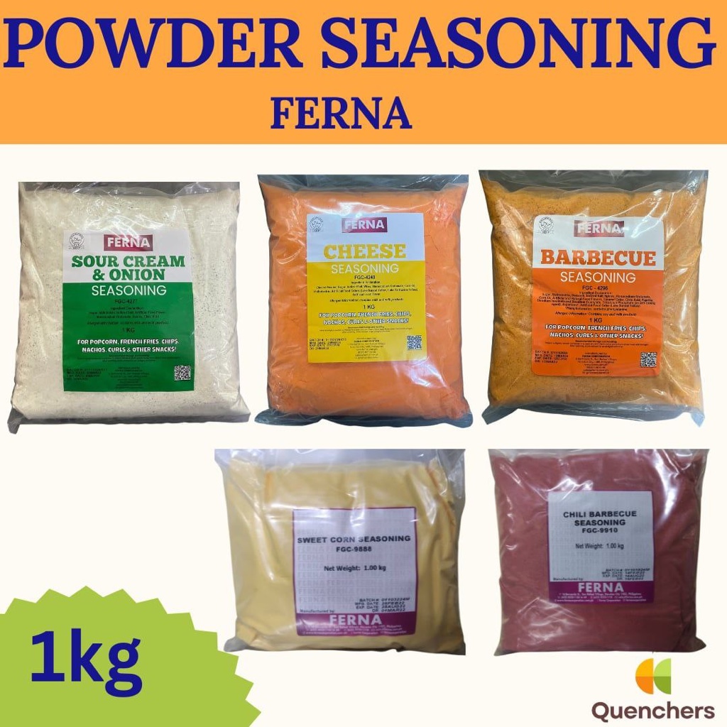 FERNA SEASONING 1kg Potato Fries Powder Corner Seasoning | Shopee ...