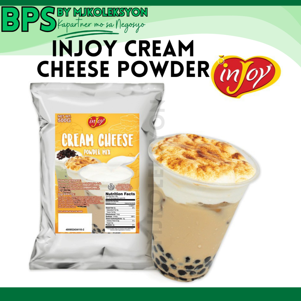 Cream Cheese Powder Mix for Milktea Toppings Injoy 500g | Shopee ...