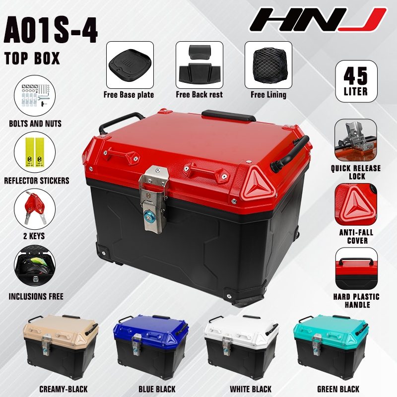 HNJ Top Box 45L For Motorcycle Compartment Motorcycle Accessories Box ...
