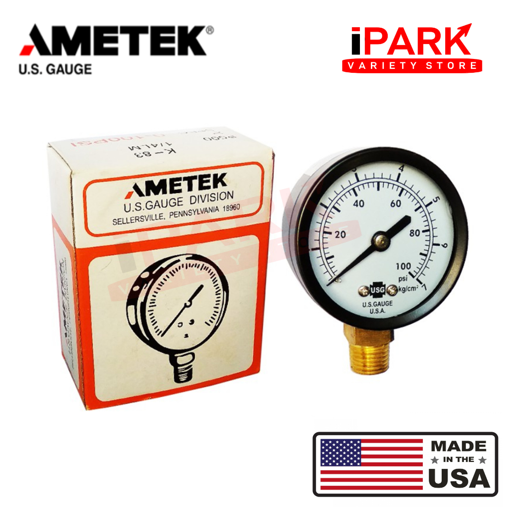 AMETEK USA Pressure Gauge for Jetmatic Booster Water Pumps Shopee Philippines