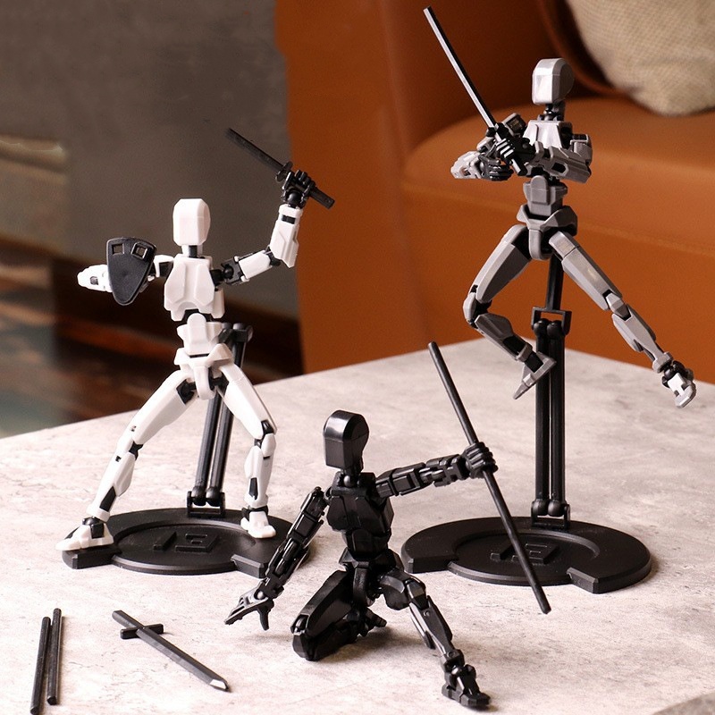 3D lucky 13 action figure DecompressioMulti-Jointed Movable Figures ...