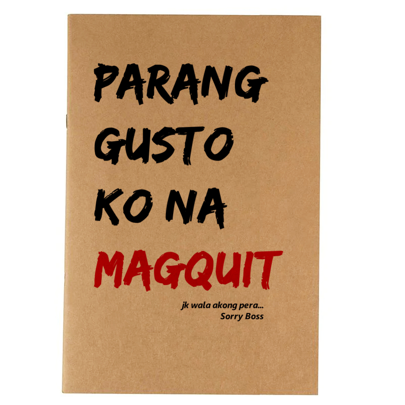 Notebook Funny Tagalog Quotes for Students and Adults | A5 Journal ...