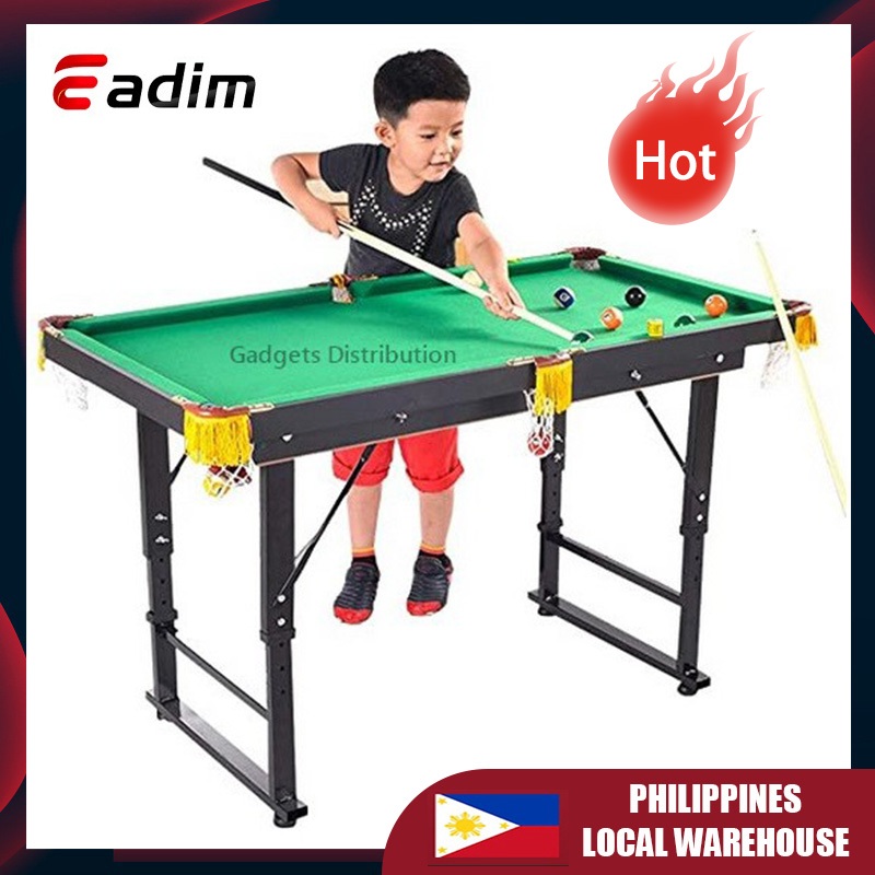 【Sa stock】120cm Billiard Table for Kids Adjustable Metal Legs Billiard ...