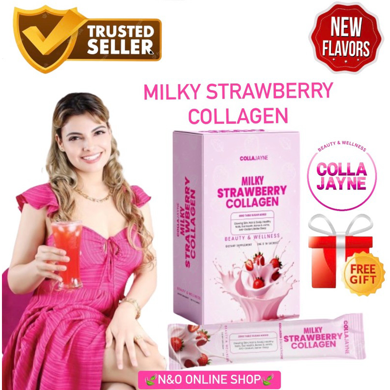 [NEWSTOCKS][w/FREEBIES]CollaJayne MILKY STRAWBERRY GLUTATHIONE ...