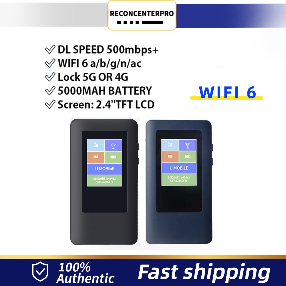 5G MIFI Router H68-2 | Dual-Band WiFi | Hot-Swappable SIM | Up to 3.74 ...