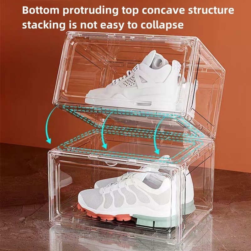 XT Big Size Shoe Box Foldable Shoe Rack Box Organizer Case Dustproof ...