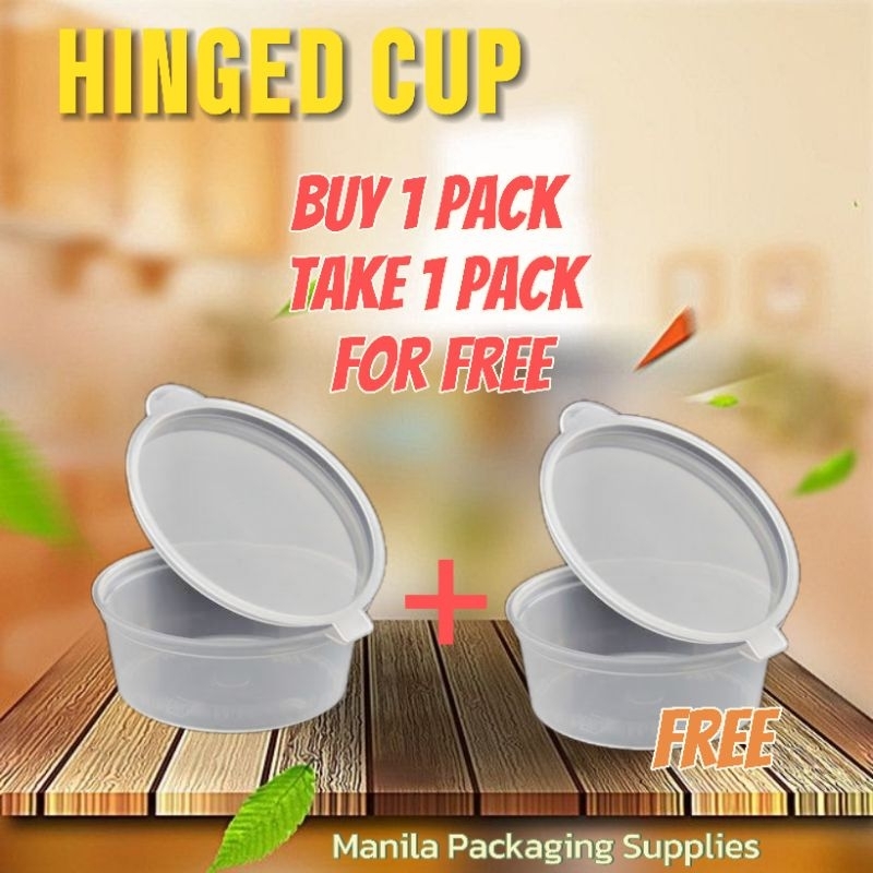 [50 pcs] Donewell Hinged cup buy 1 pack take 1 pack for free | Shopee ...