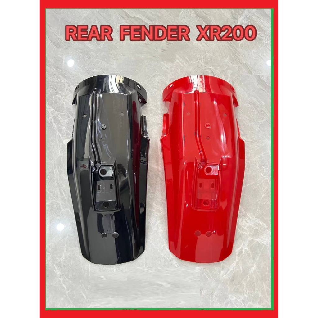 Rear Fender For XR200 (Black/Red/Blue/White) | Shopee Philippines