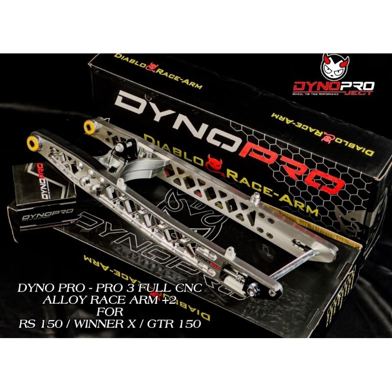 DYNO PRO FULL CNC ALLOY SWING ARM PLUS 2 FOR HONDA RS 150 / WINNER X ...