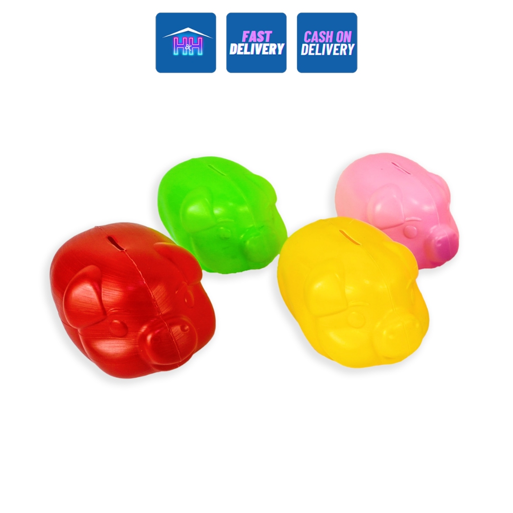 H&H Piggy Coin Bank - Plastic Alcancia Alkansya Laruan ipon iponan ...