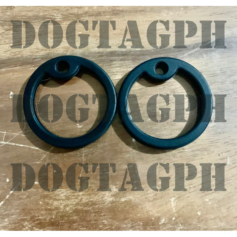 Black Rubber Dog Tag Black Rubber (2, 4, 10pcs) | Shopee Philippines