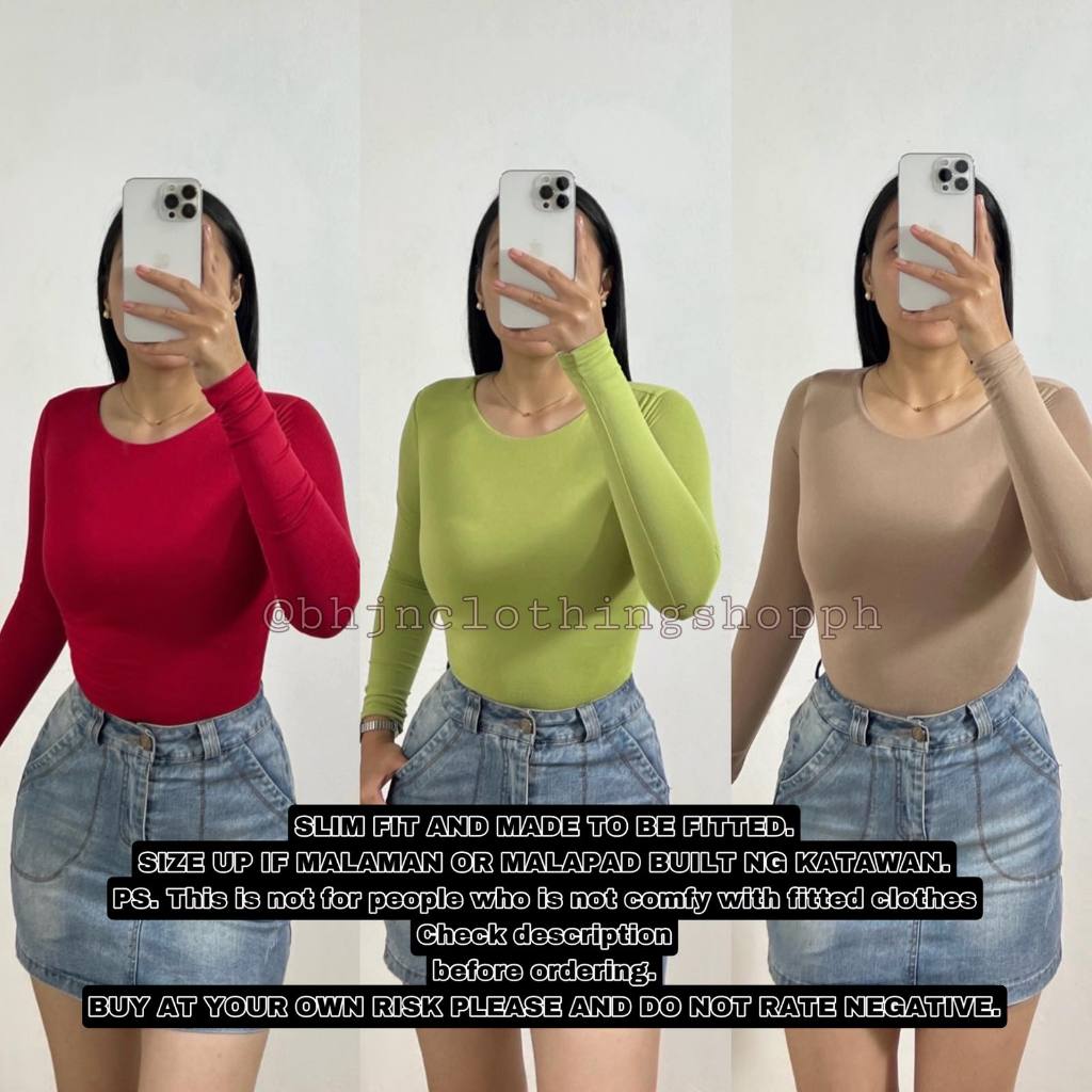 BHJN IRISH LONGSLEEVE SLIM FIT FULL LENGTH || FITTED & DOUBLE LINING ...