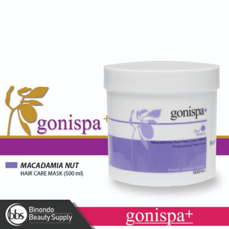 Gonispa Macadamia Nut Hair Mask ORGANIC 500ml | Shopee Philippines