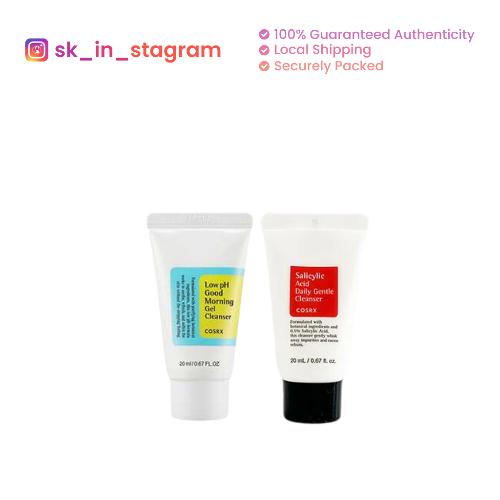 COSRX Low Ph Good Morning Gel Cleanser/Salicylic Acid Daily Gentle Cleanser 20ml | Shopee ...