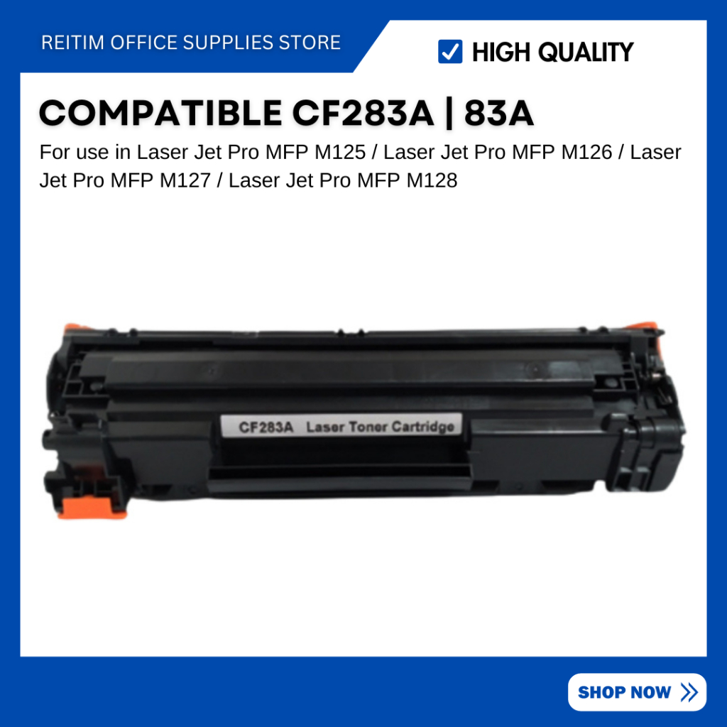 RTS Compatible CF-283A CF283A 83A Toner Cartridge for use in HP Laser ...