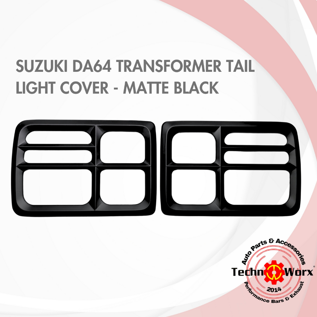 Suzuki DA64V Tail Light Cover MATTE BLACK Garnish Transformer Multicab ...