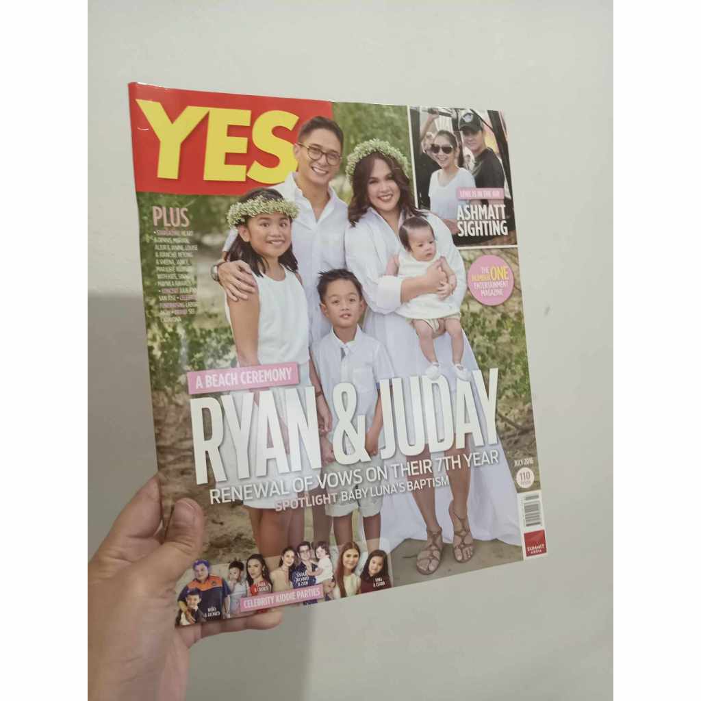 Coffee Table Magazine: Yes Magazine Judy and Ryan Agoncillo back issue ...