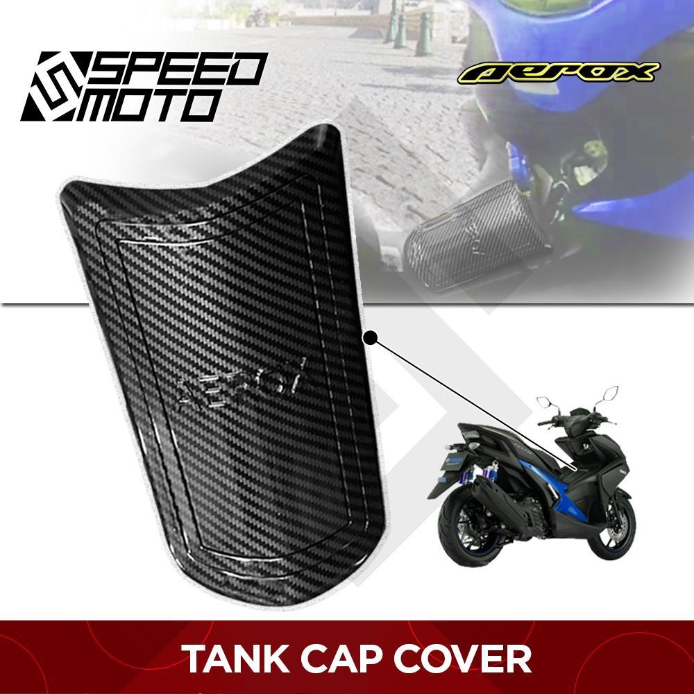 AEROX V1 TANK COVER / FUEL GAS CAP COVER CARBON FOR AEROX 155 V1 2019 ...