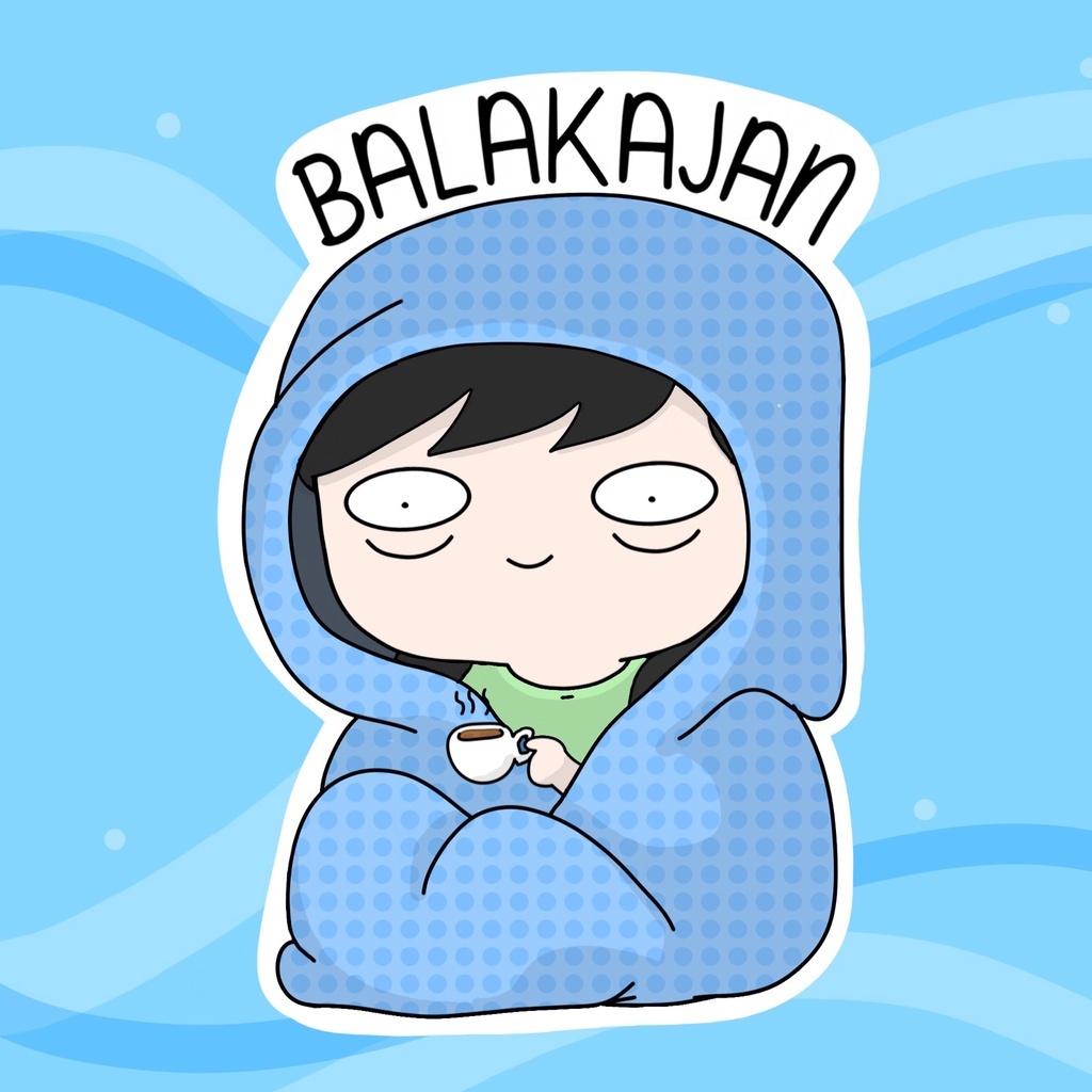 SSKAIT Girl Waterproof funny mood die cut sticker - Balakajan | Shopee ...