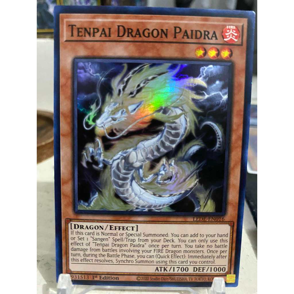 Tenpai Dragon Paidra - LEDE-EN016 - Super Rare 1st Edition | Shopee ...