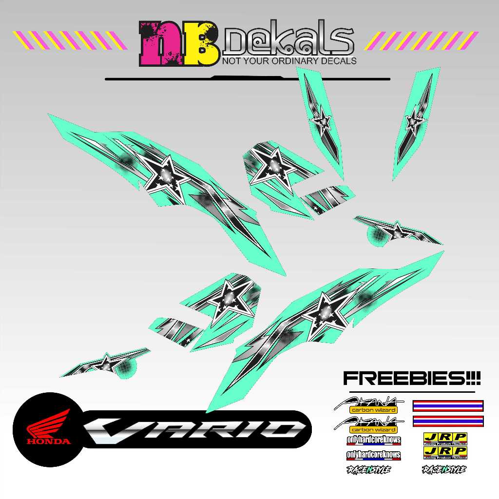 HONDA CLICK 125150 V3 VARIO STAR DESIGN 2024 DECALS | Shopee Philippines