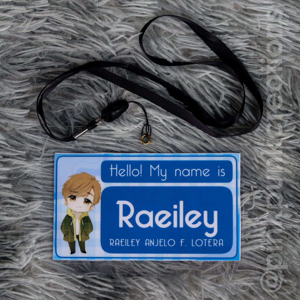 Laminated Name Tag/Plate for School | Shopee Philippines